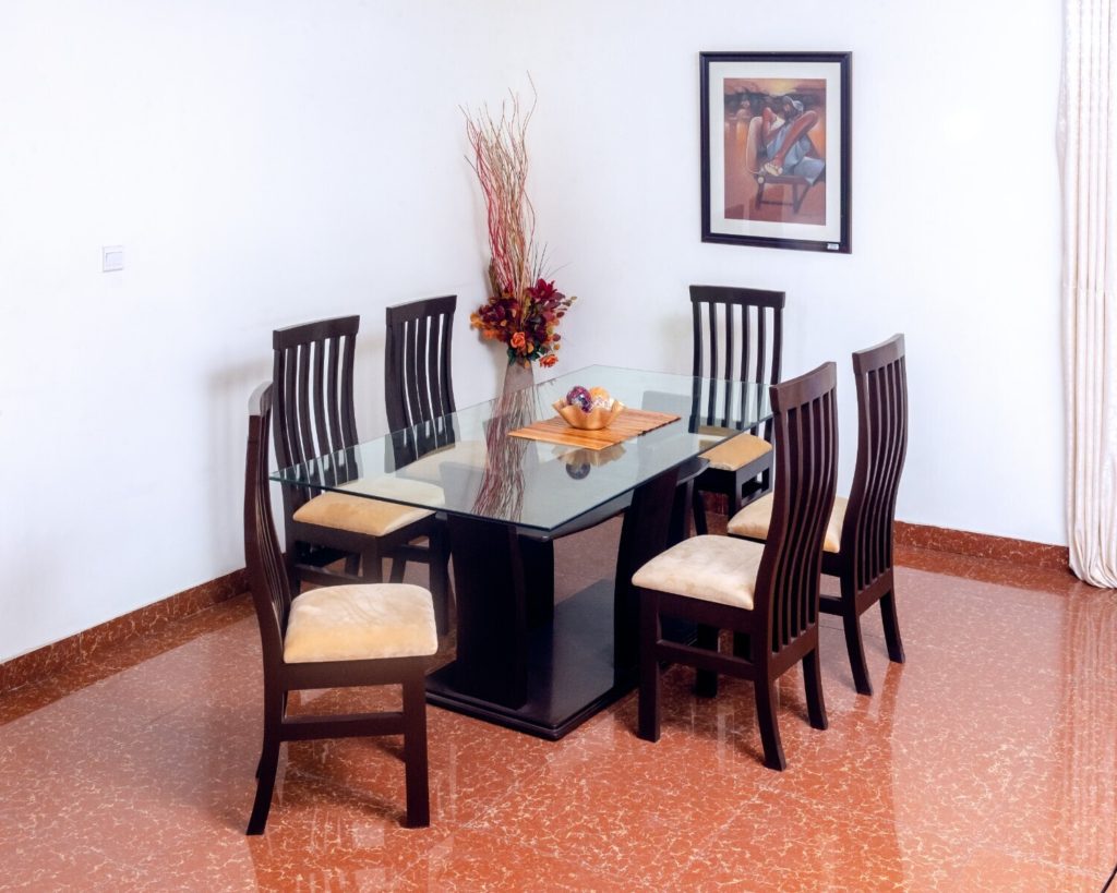 Elegant 6-Piece Dining Table & Chairs Set